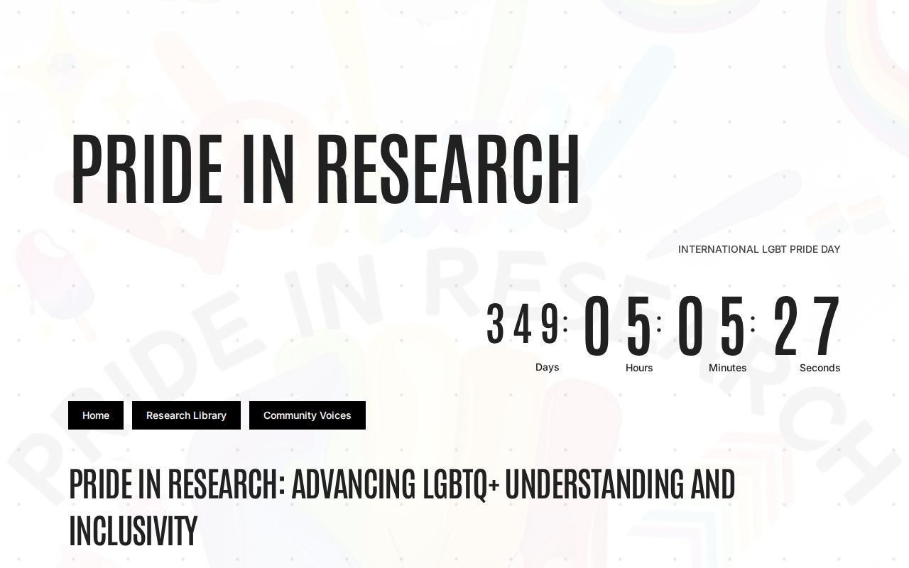 Pride in Research